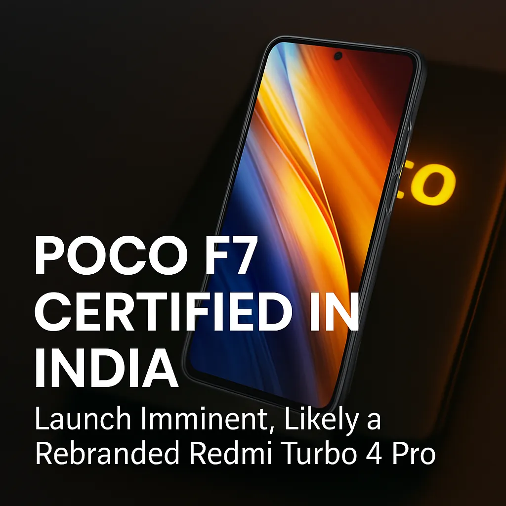 Poco F7 India Certification Confirms Launch & Key Specs