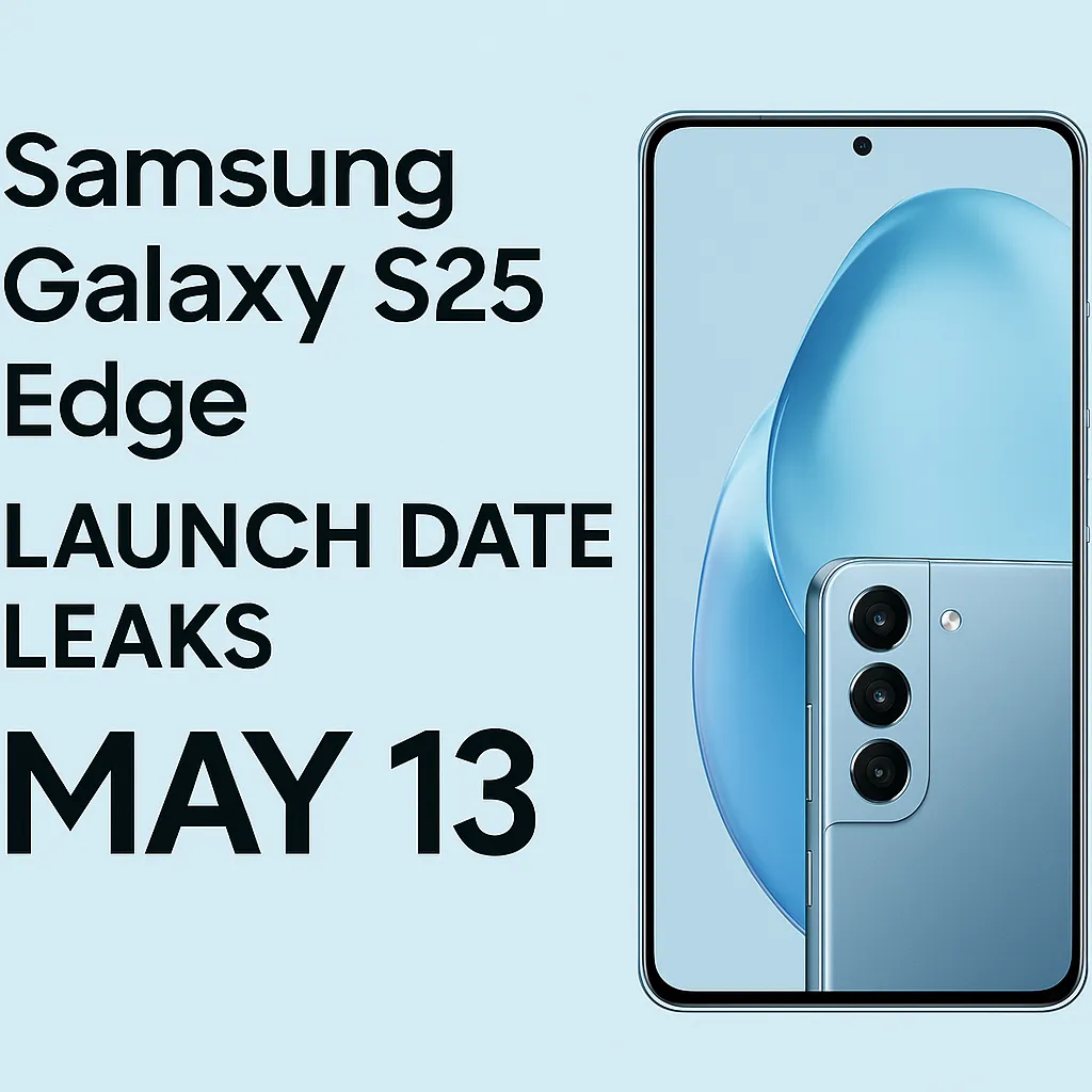 Samsung Galaxy S25 Edge Launch Date Set for May 13
