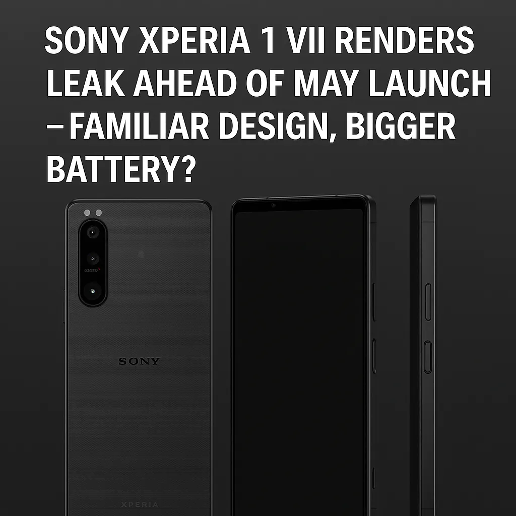 Sony Xperia 1 VII CAD Renders Leak – Design & May Launch