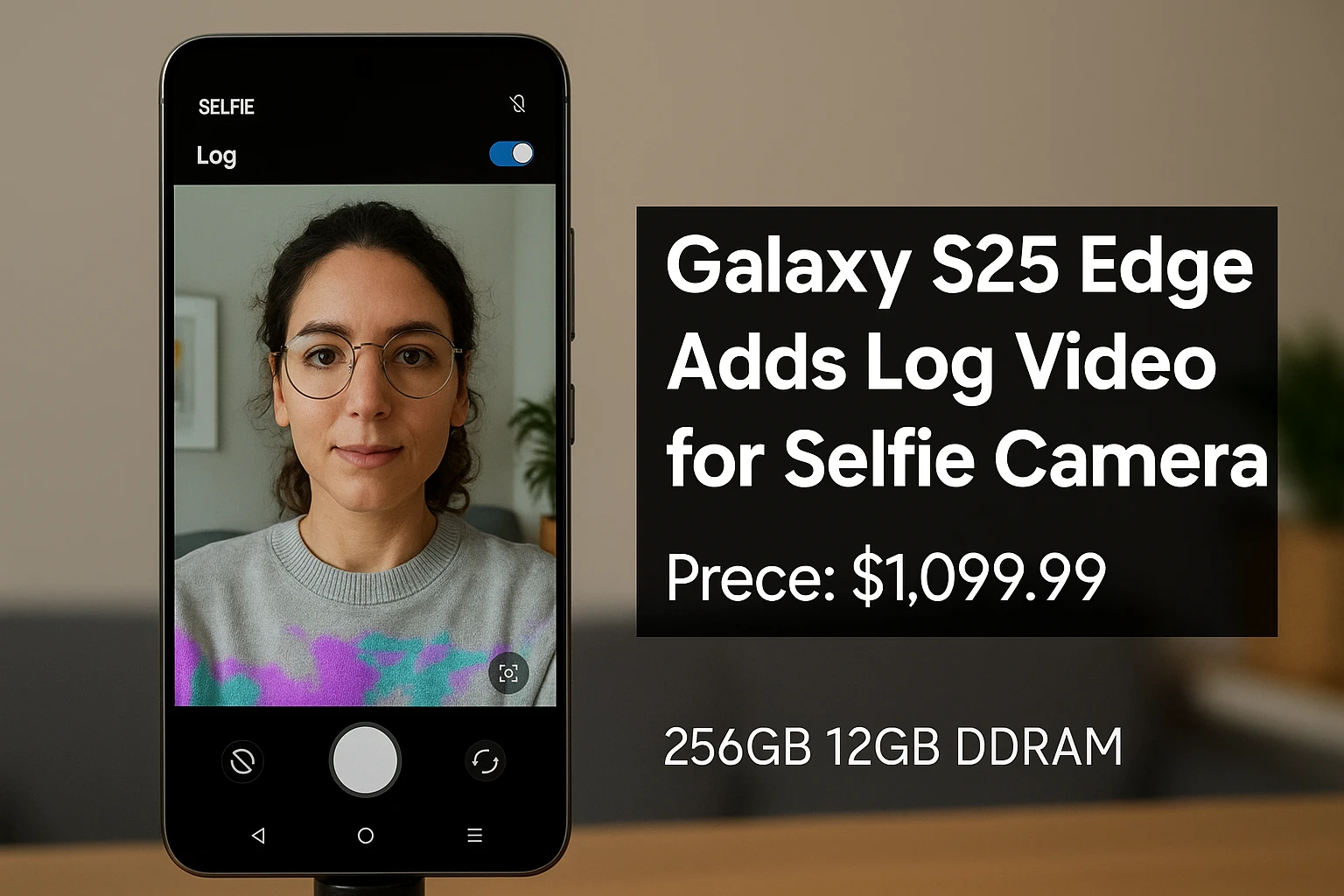 Galaxy S25 Edge Log Selfie Video Support Arrives with One UI 8