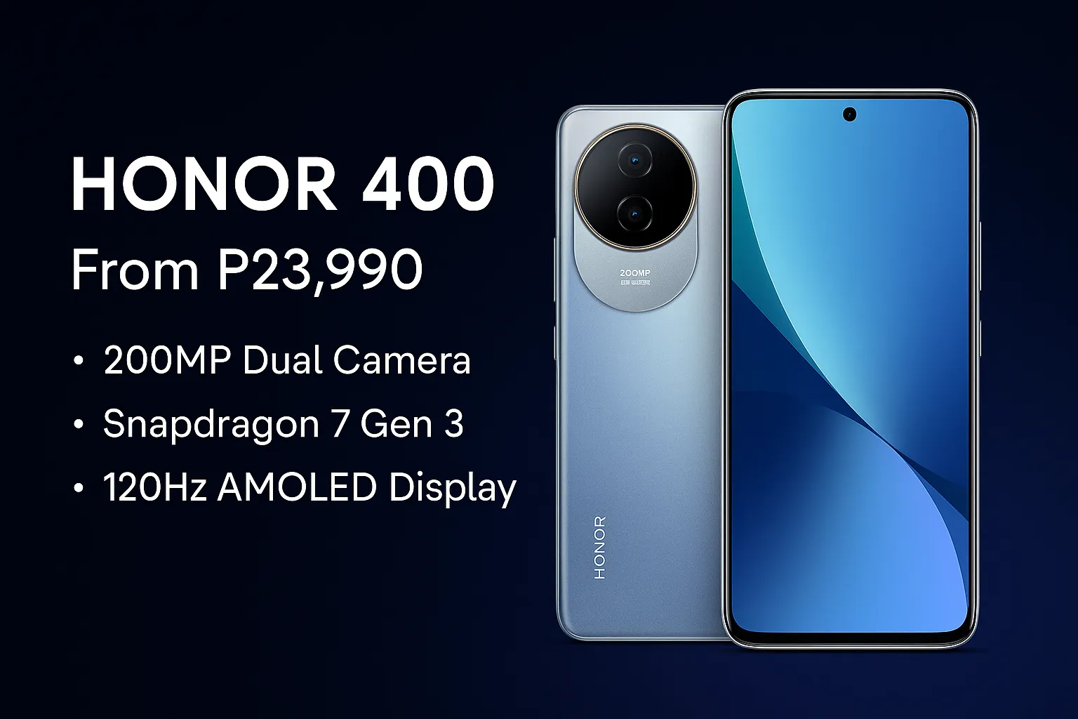 Honor 400 Price Philippines 2025 – 200MP Cam, AMOLED, 66W