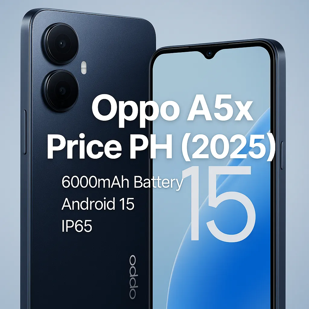 Oppo A5x Price PH (2025) – 6000mAh Battery, Android 15 & IP65