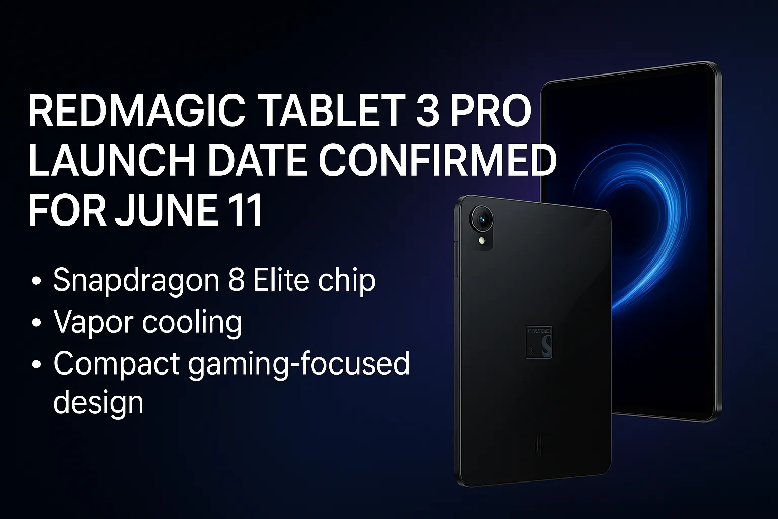 RedMagic Tablet 3 Pro Launch Date Confirmed for June 11