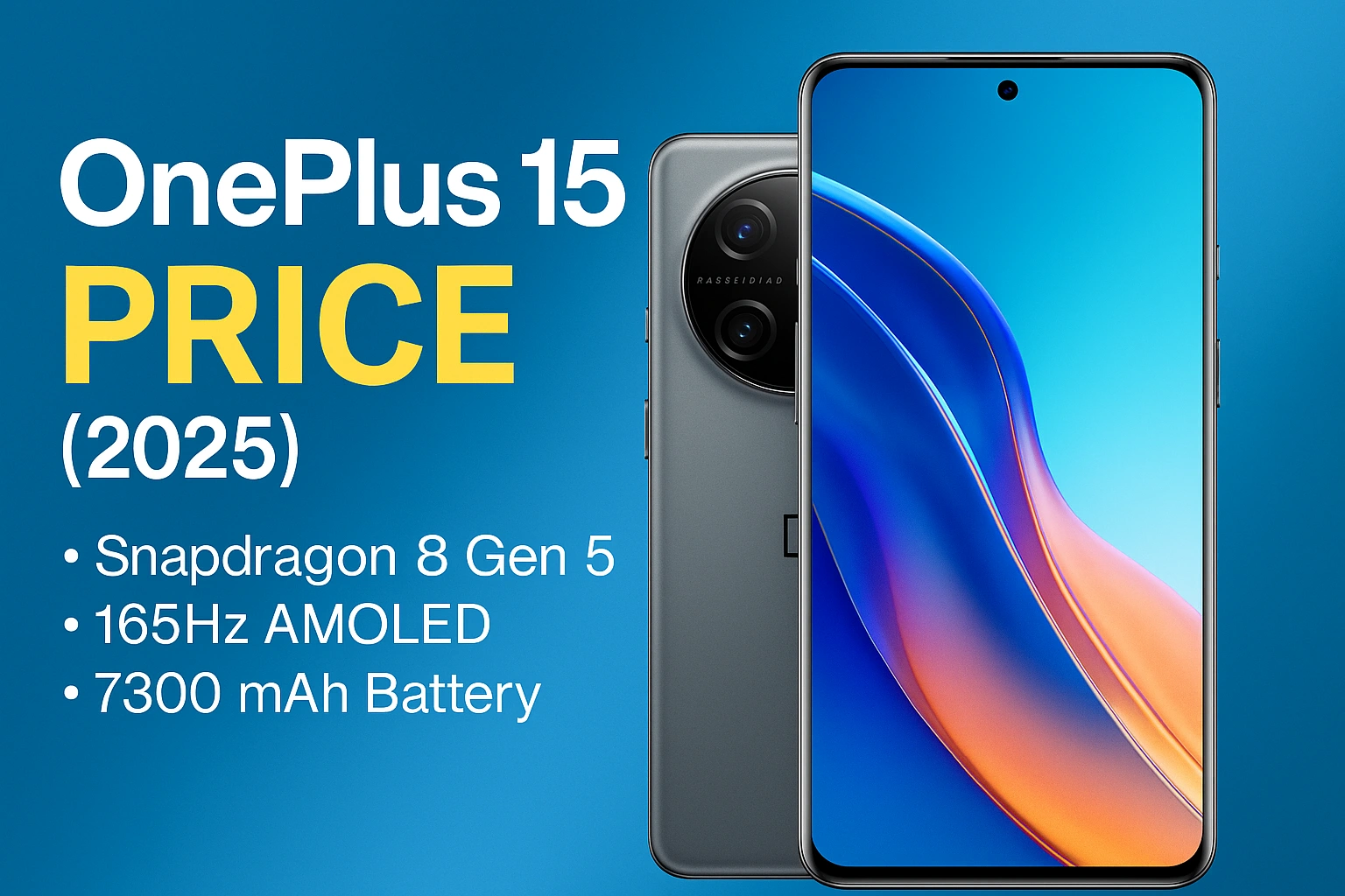 OnePlus 15 Price PH (2025) – SD 8 Elite Gen 5, 7300 mAh, 165 Hz