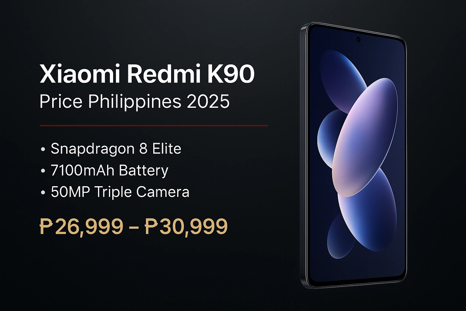 Xiaomi Redmi K90 Price PH – Snapdragon 8 Elite, 7100 mAh, 100W Fast ...