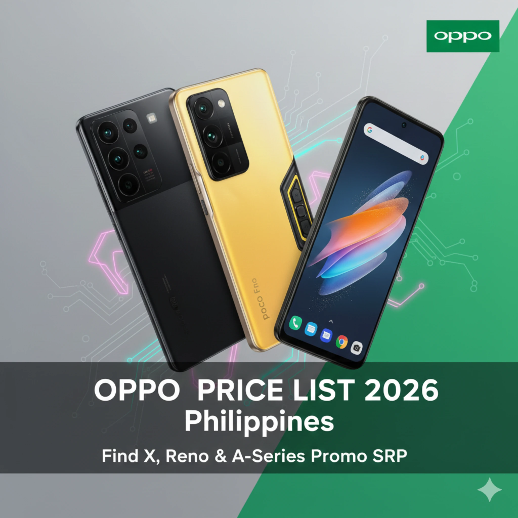 OPPO Price List 2026 Philippines: Find X, Reno, & A-Series SRP